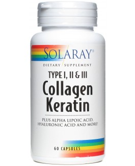 Cápsulas de Colágeno y Queratina-Collagen Keratin Solaray